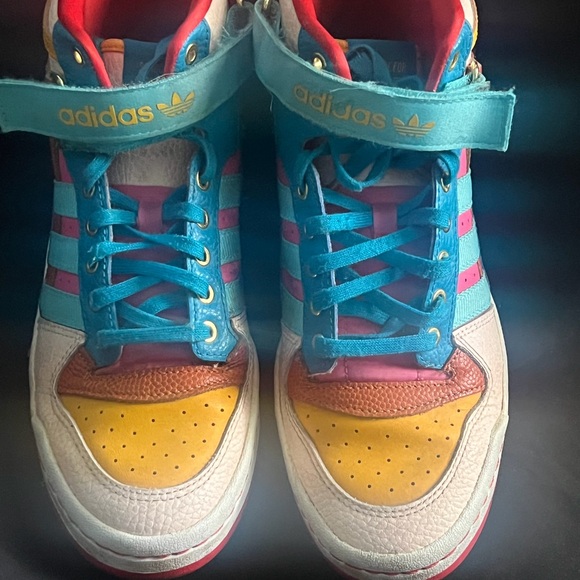 adidas | Shoes | Adidas Colorful Hightop Sneakers | Poshmark